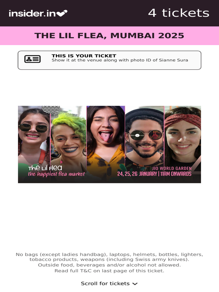The Lil Flea 2025 Ticket Info | PDF