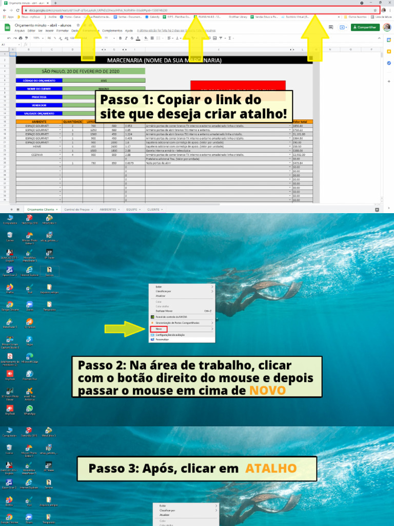 Criar Atalho de Site no Chrome | PDF