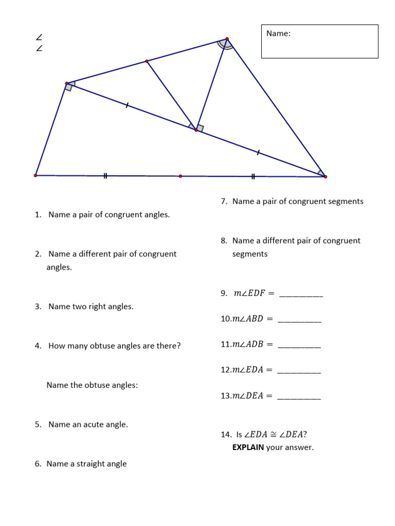 NamingAnglesPractice 1 | PDF