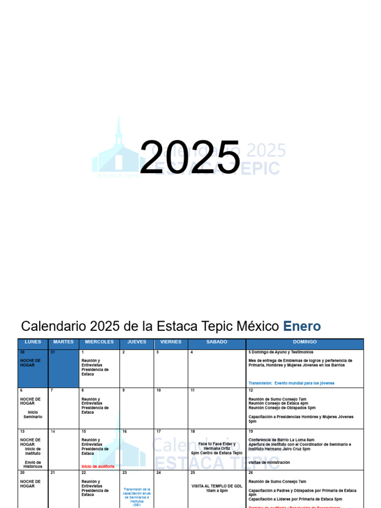 Calendario 2025 Modificado | PDF | Calendario