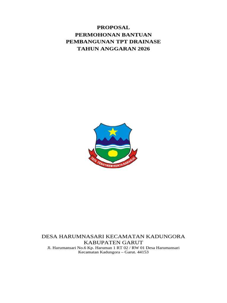 Proposal TPT Drainase 2025 | PDF