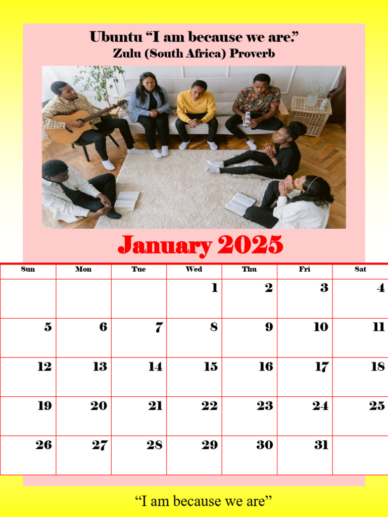 African Proverbs Calendar 2025 | PDF | Bantu | Africa