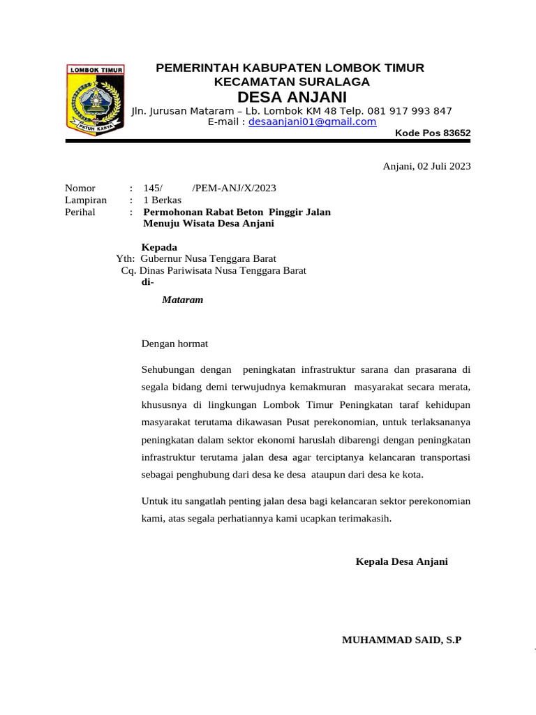 Proposal Rabat Pinggir Jalan Kolam | PDF