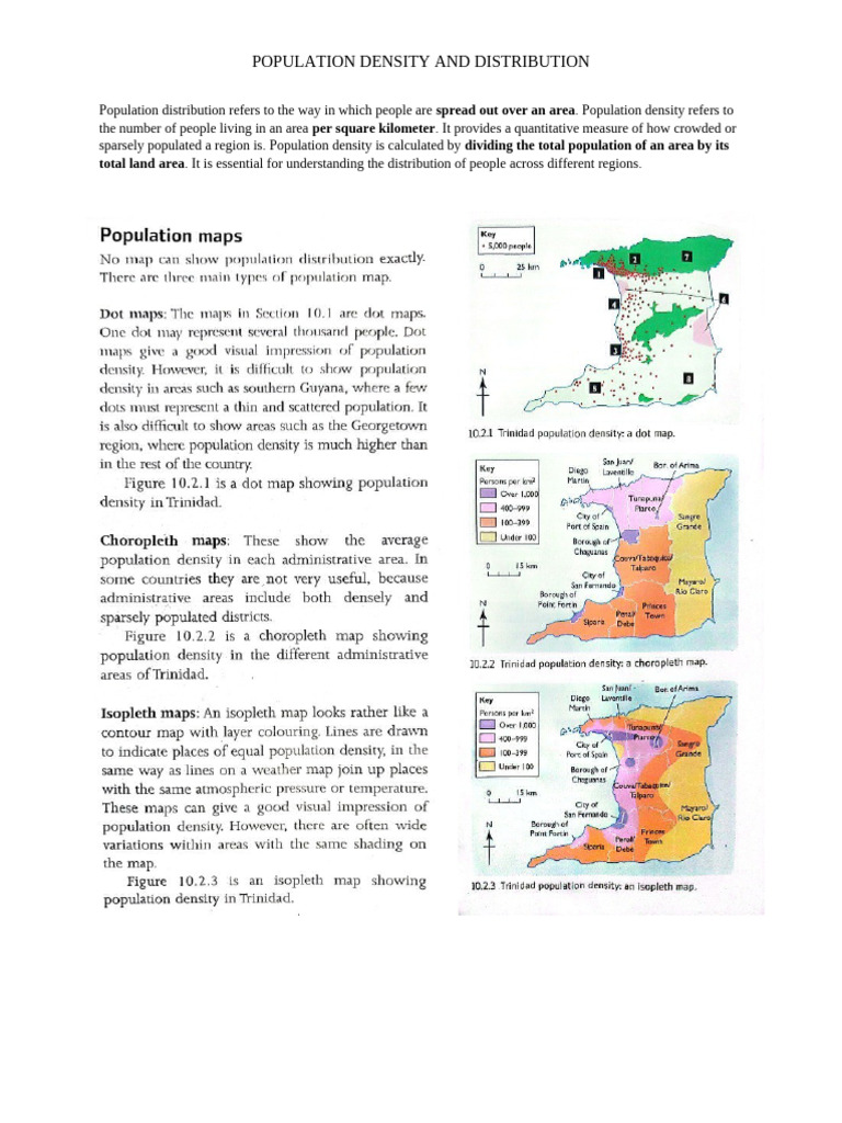 Population Distribution and Density | PDF | Life Expectancy | Demography
