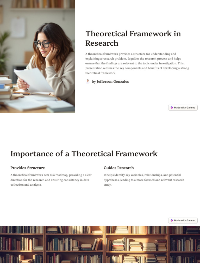 Theoretical Framework | PDF | Theory | Hypothesis