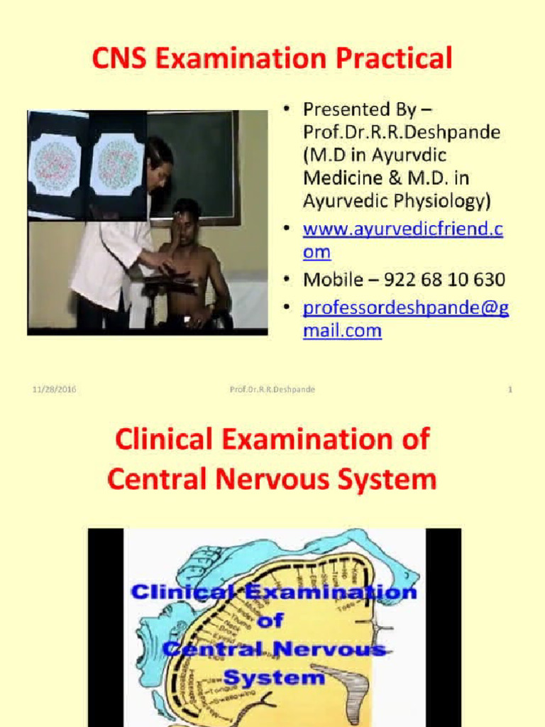 Clinical Examination of Nervous System | PDF
