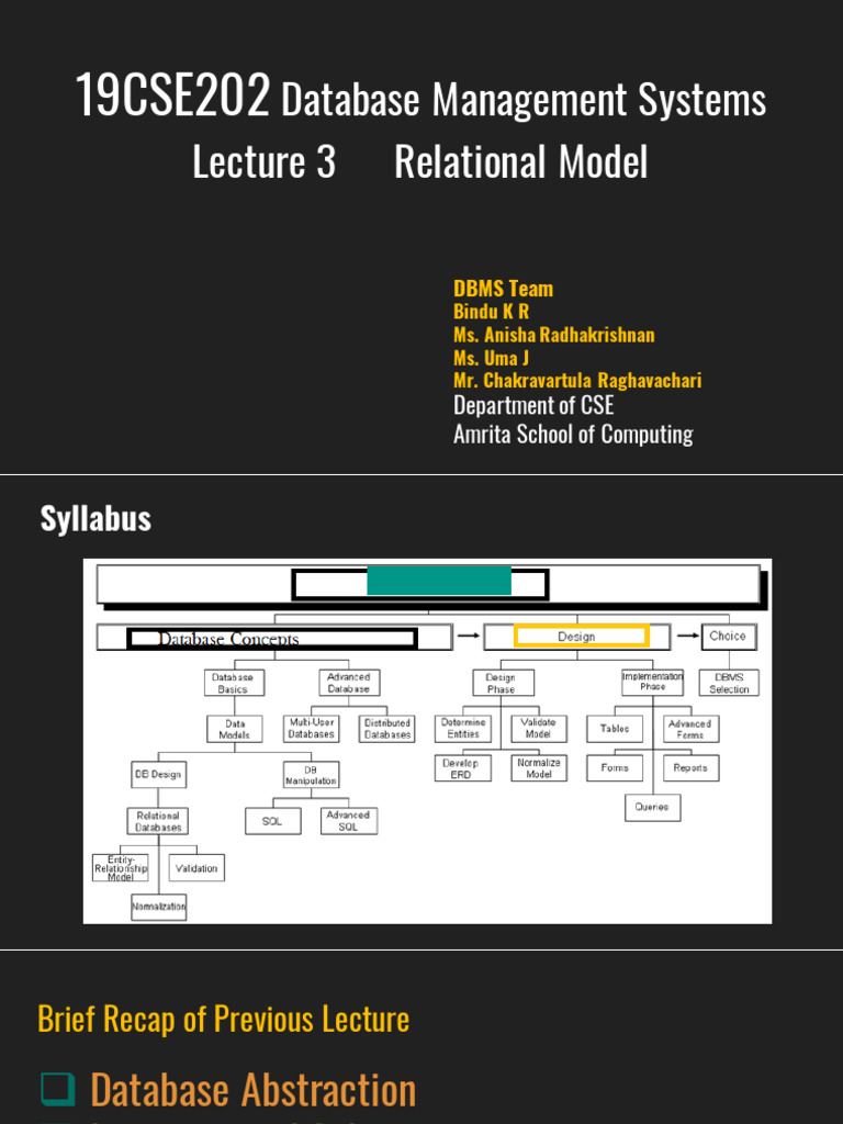 L3 RelationalModel | PDF | Relational Model | Relational Database