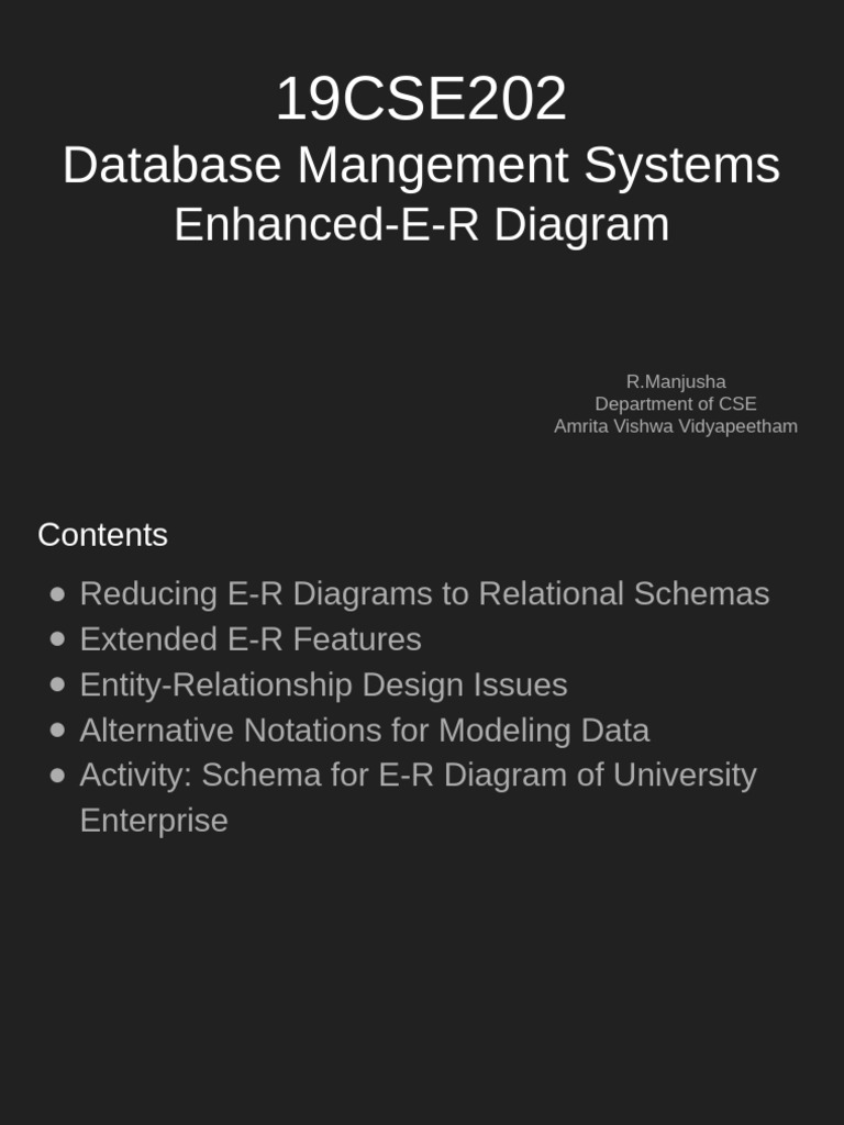 Enhanced ER Diagram_RM | PDF | Relational Model | Unified Modeling Language