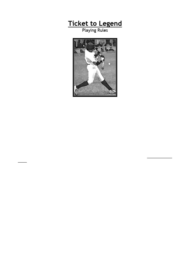 Baseball Simulation Play Guide | PDF | Baseball Field | Pitcher