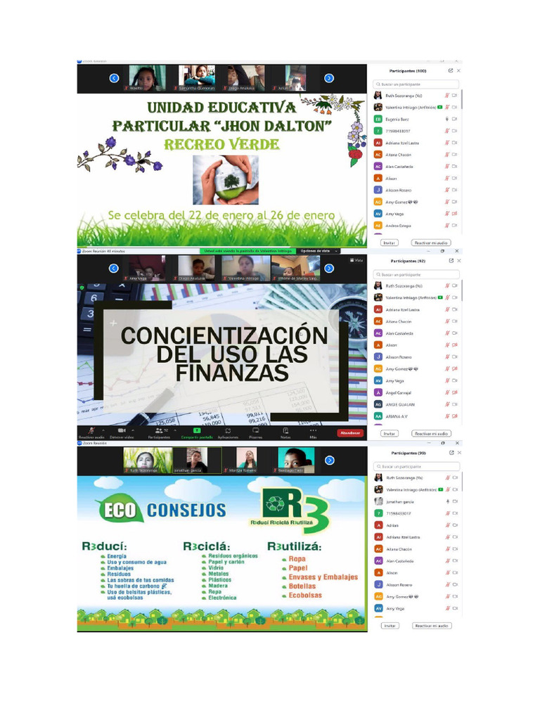 Evidencia de Recreo Verde | PDF