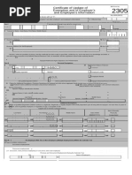 BIR FORM NO. 2305 Certificate of Update of Exemption and Employers and ...