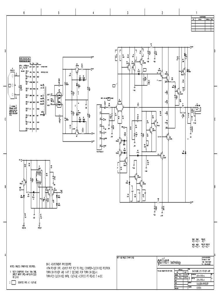 gallien_krueger_bl250_115_poweramp_206_0180 | PDF | Resistor | Electrical Engineering