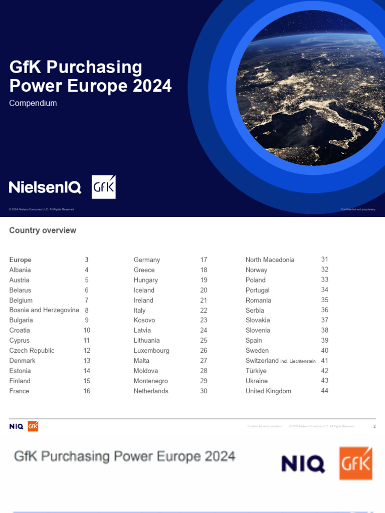 En GFK Purchasing Power Europe 2024 Compendium | PDF