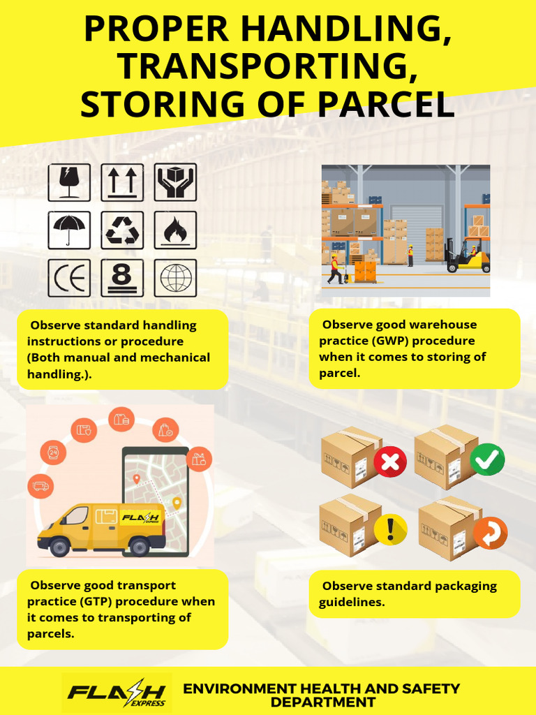 Proper Handling Transporting Storing of Parcel | PDF