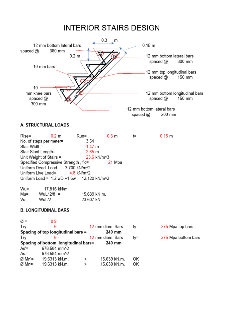7 - Stairs Design | PDF | Mechanical Engineering | Civil Engineering
