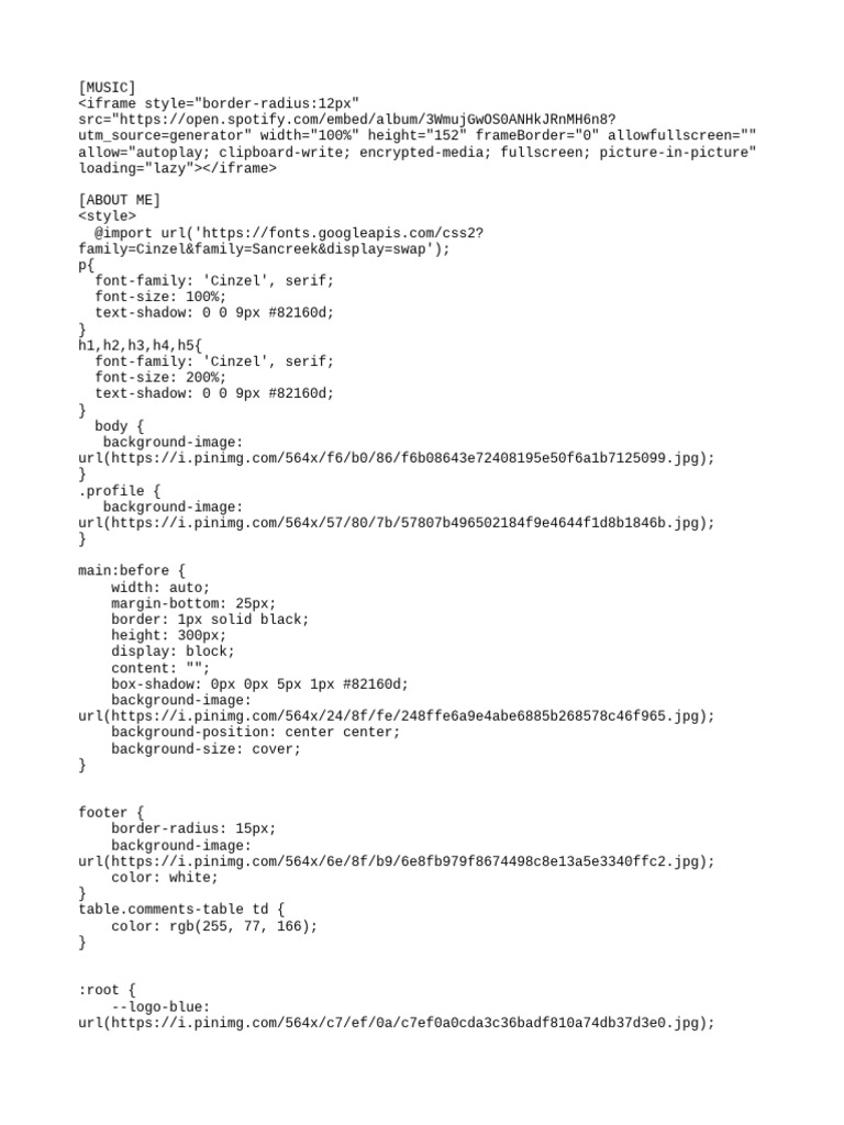 Spacehey Layout - CUSTOM | PDF