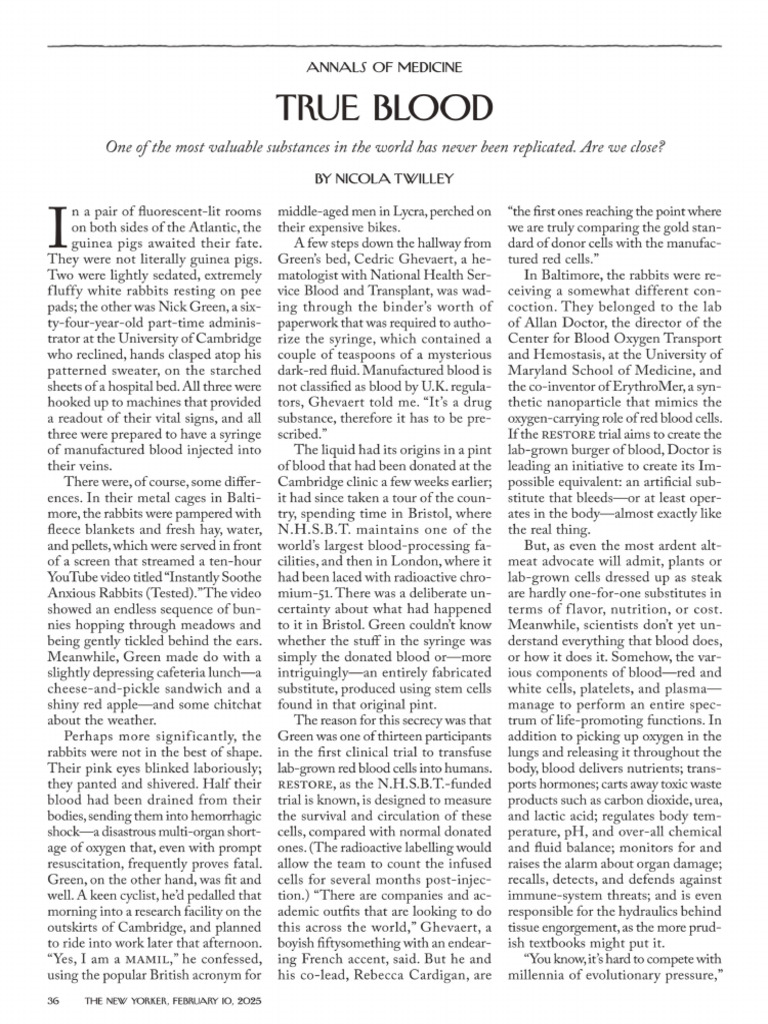 Annals of Medicine True Blood | PDF