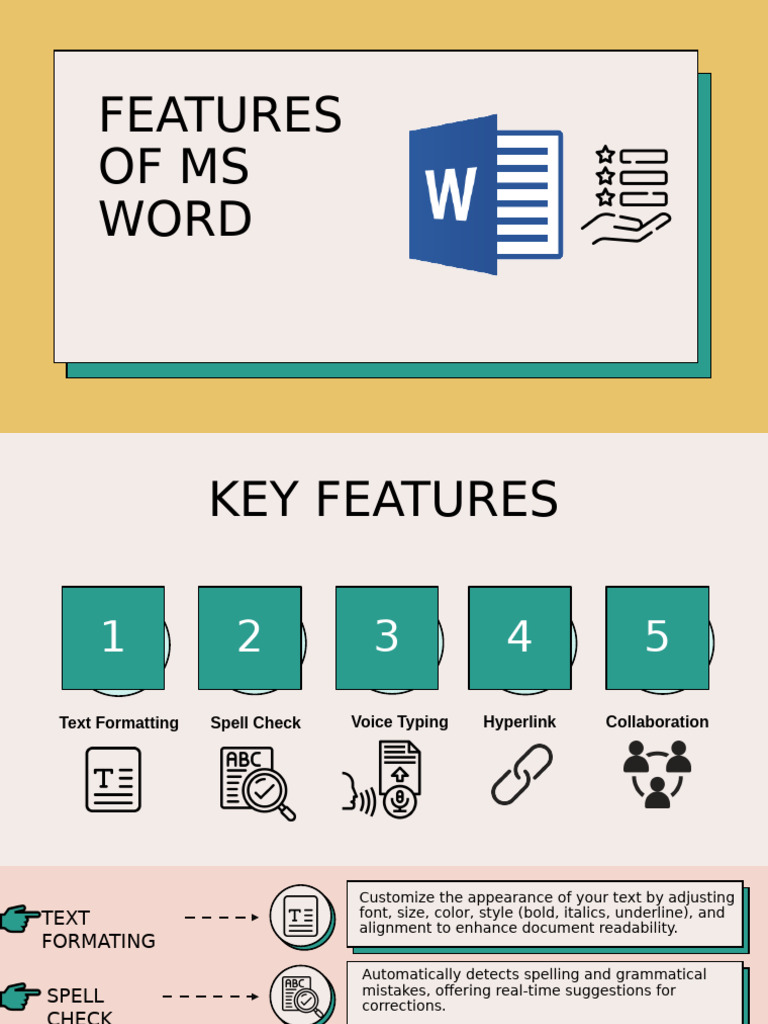 Features of Ms Word | PDF