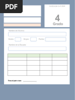 Formato Boletas 1° A 6° 2024-2025 | PDF | Educación primaria | Escuelas