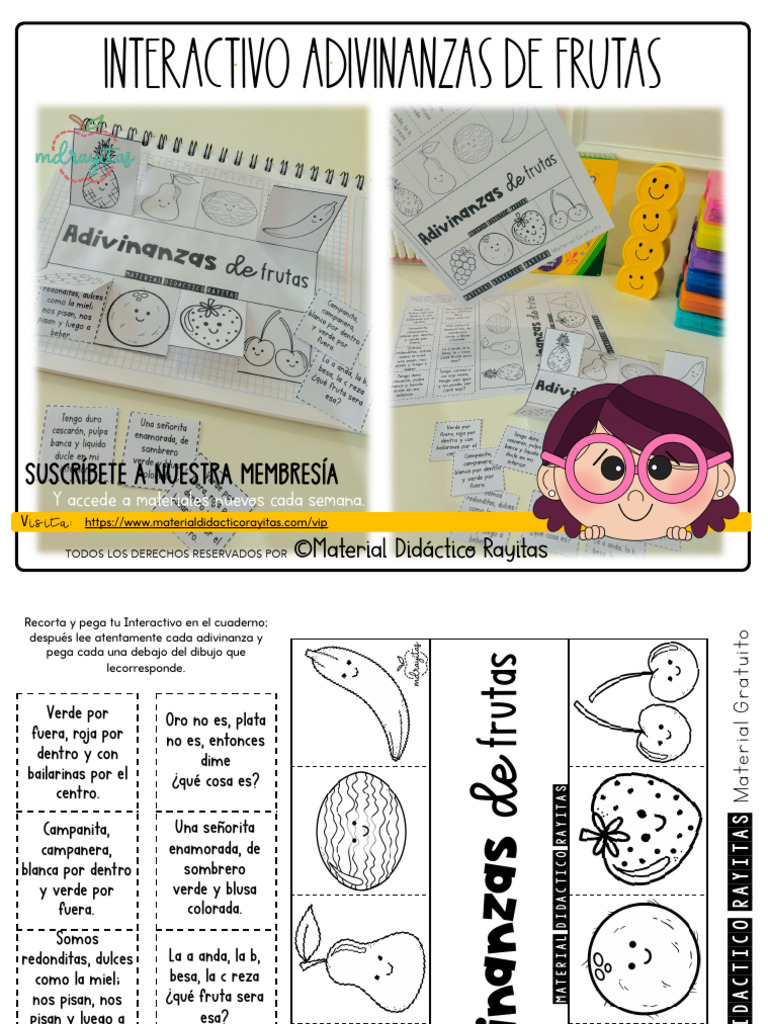 Adivinanzas de Las Frutas | PDF