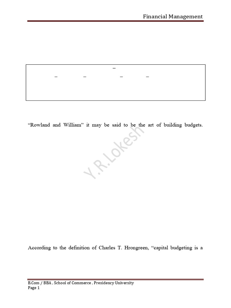 Module 4 - Investment Decisions | PDF | Net Present Value | Internal ...