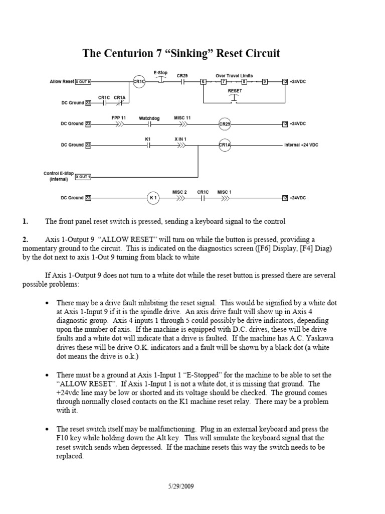 Centurion 7 Reset Circuit Guide | PDF | Relay | Switch