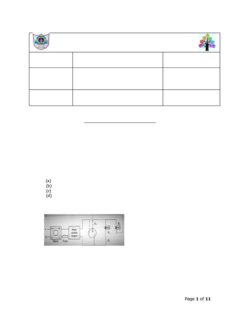Class X Physics Electricity Worksheet | PDF | Electrical Resistivity And Conductivity | Resistor