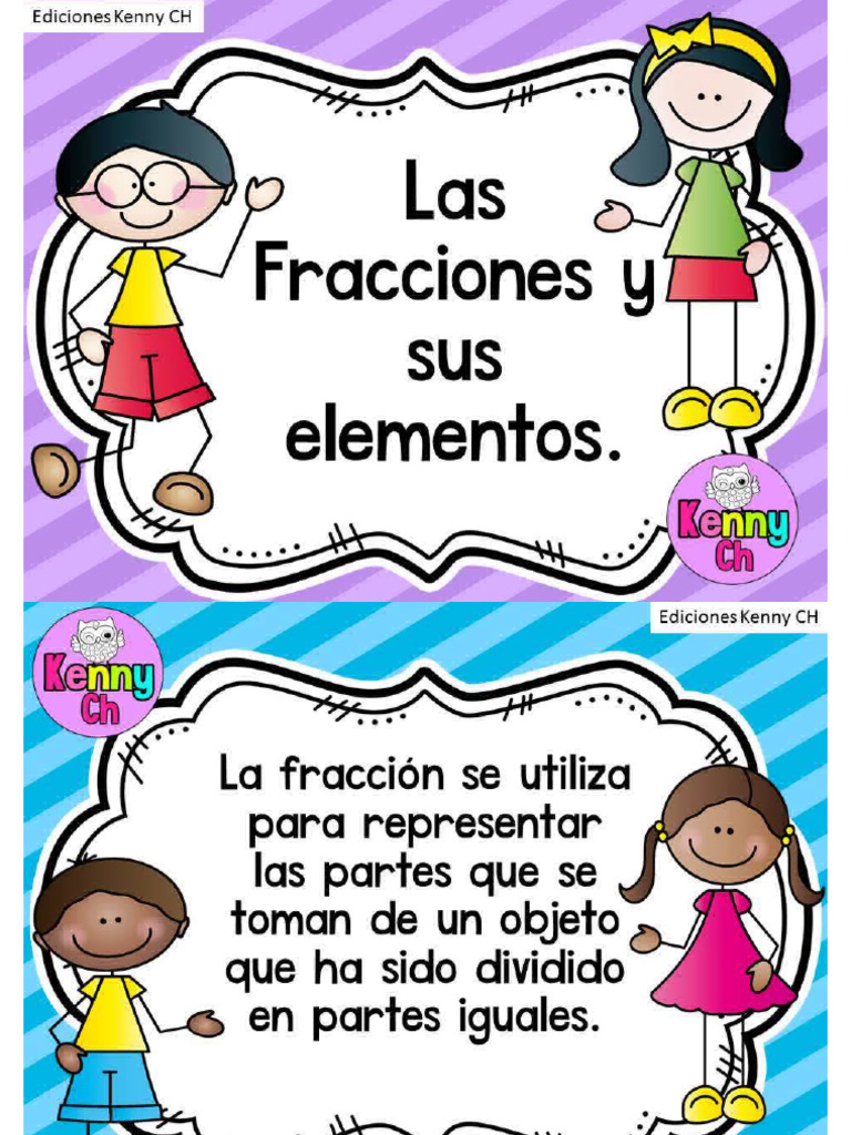 Las Fracciones y Sus Elementos PDF | PDF