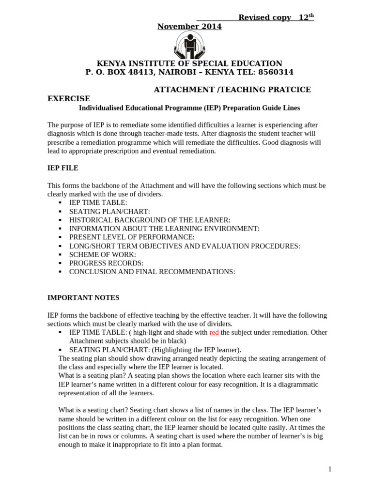 Iep Sample For Autism Final-1 | PDF | Learning | Individualized ...