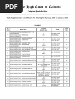 Regular Cause List - Lahore High Court | PDF | Taxes
