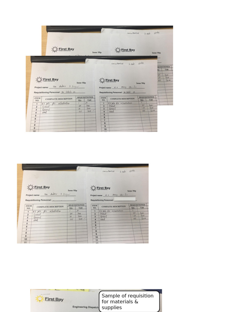 Issue Slip Sample | PDF