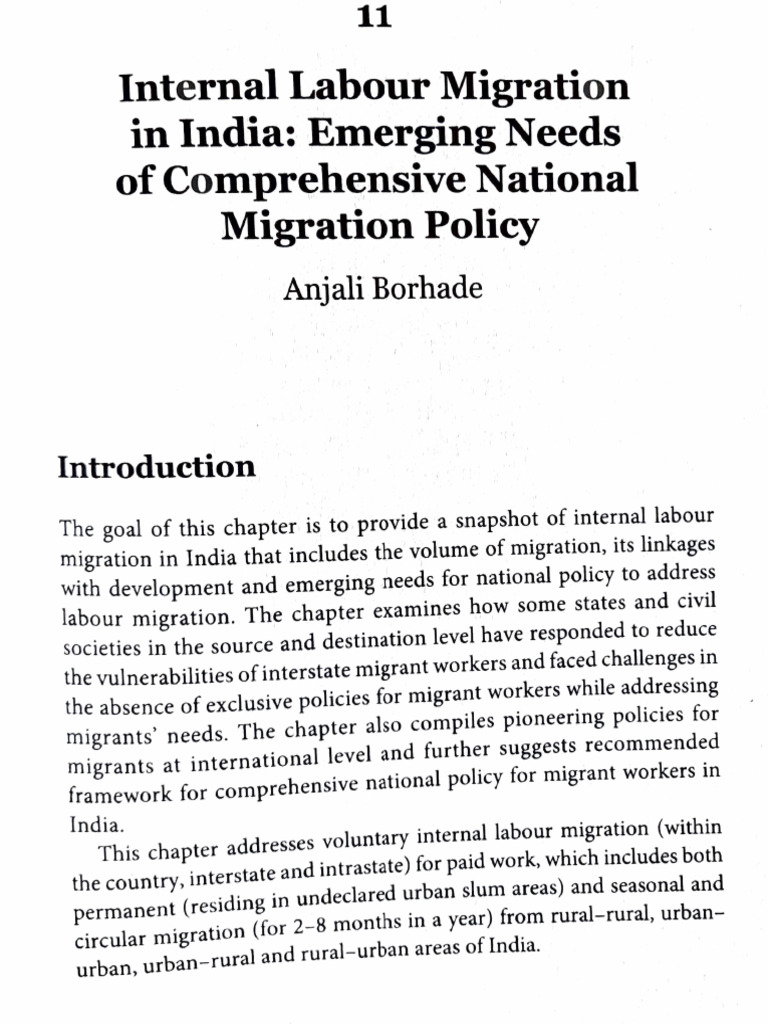 Migration Policy (Internal) | PDF | Human Migration | Immigration