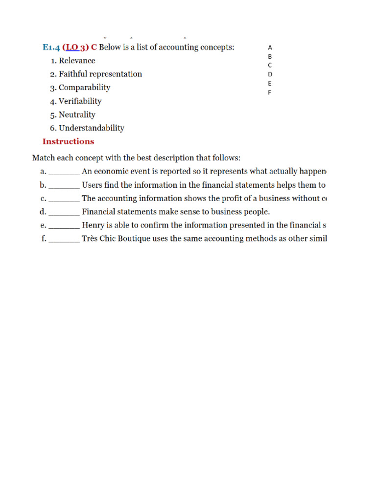 Quiz Review Exercises CH 1 & 2 | PDF