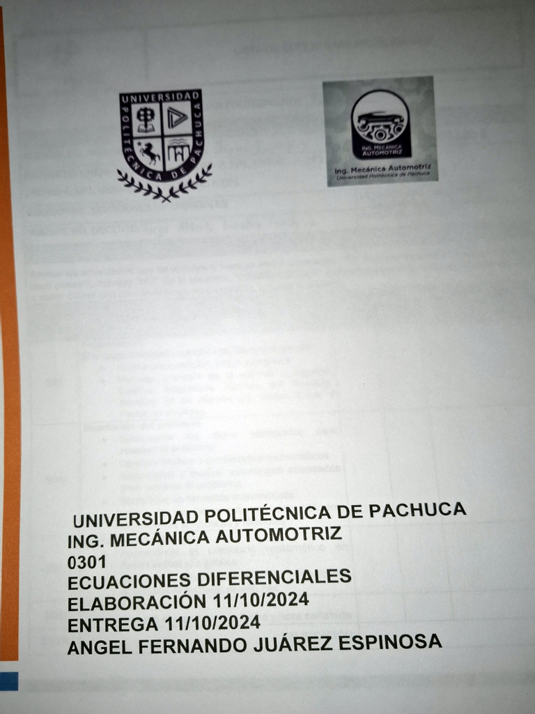EC1 Soluci-N de Un Cuestionario Donde Clasifique Una Ecuaci-N Diferencial Seg-N El Tipo - Orden ...