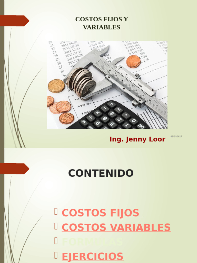 COSTOS FIJOS Y VARIABLES | PDF | Business | Depreciación