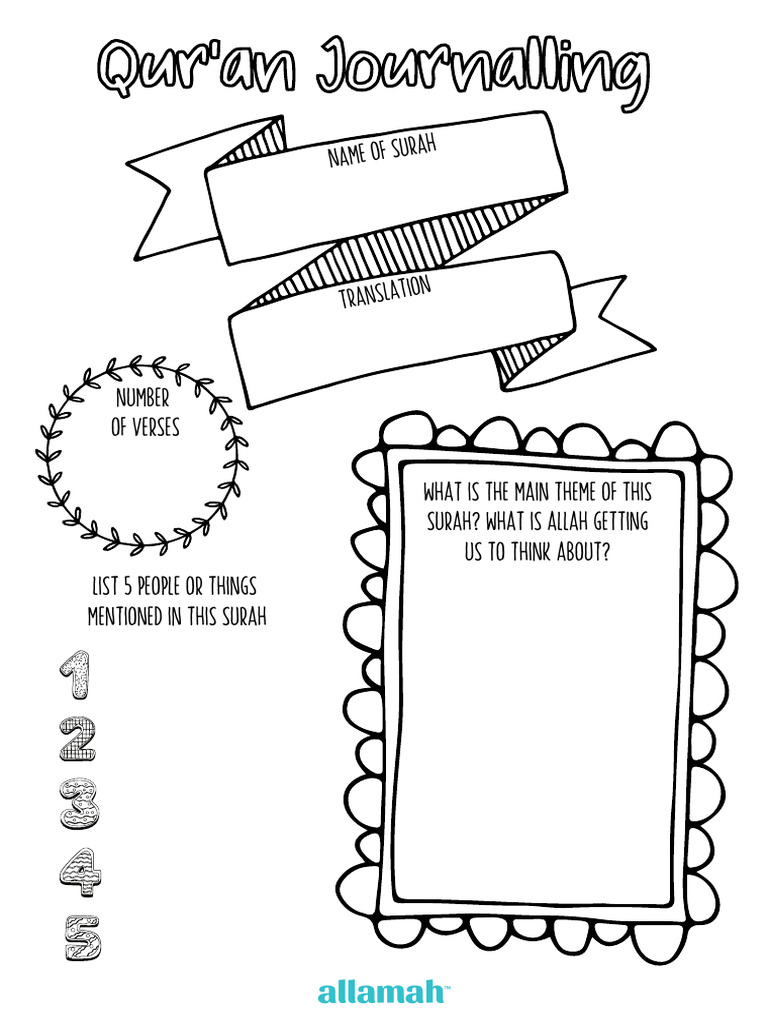Qur'an Journalling For Kids | PDF