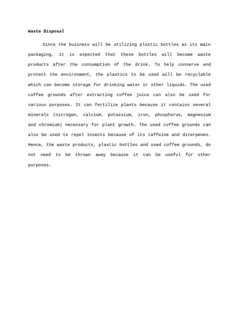Waste Disposal | PDF