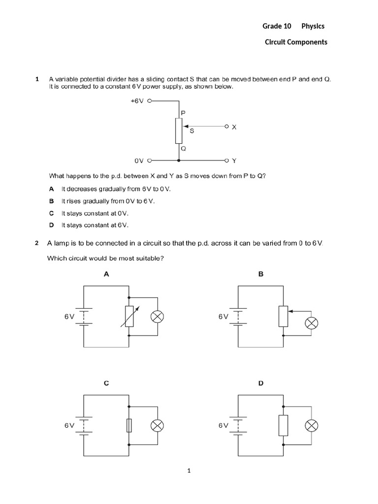 Circuit Components | PDF