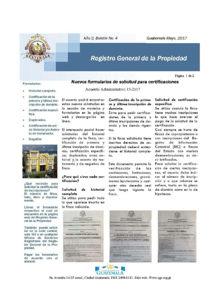 Nuevos Formularios para Solicitud de Certificaciones Junio 2017 | PDF