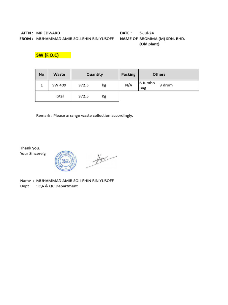 SW Draft - 5th July 2024 (CSP) Foc | PDF