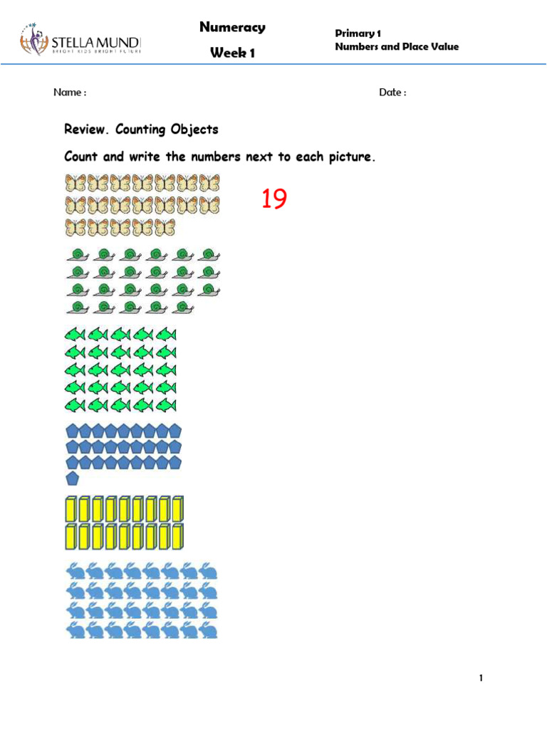 Numeracy_P1_W1_COLOUR | PDF