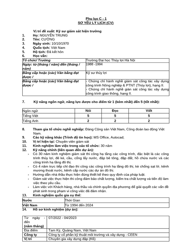 CV Nguyen Trung Cuong_V (1) (1) (1) | PDF