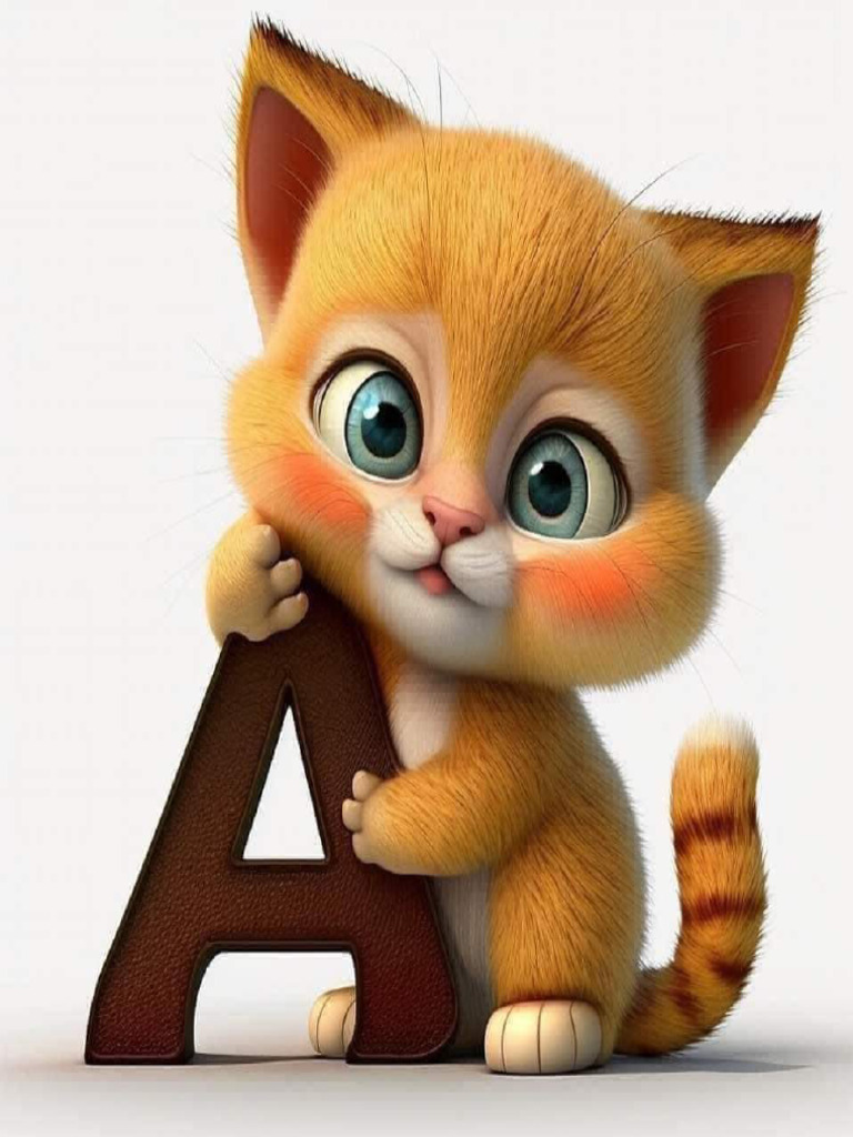 Alphabet With Cat | PDF