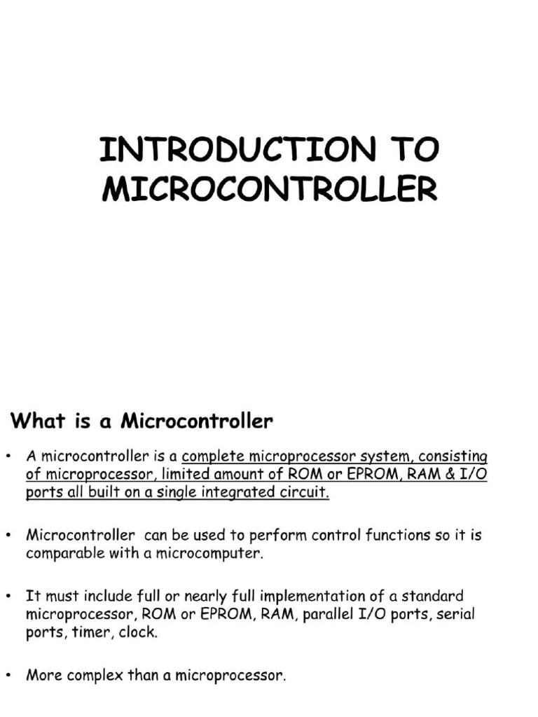 Micro Controller | PDF