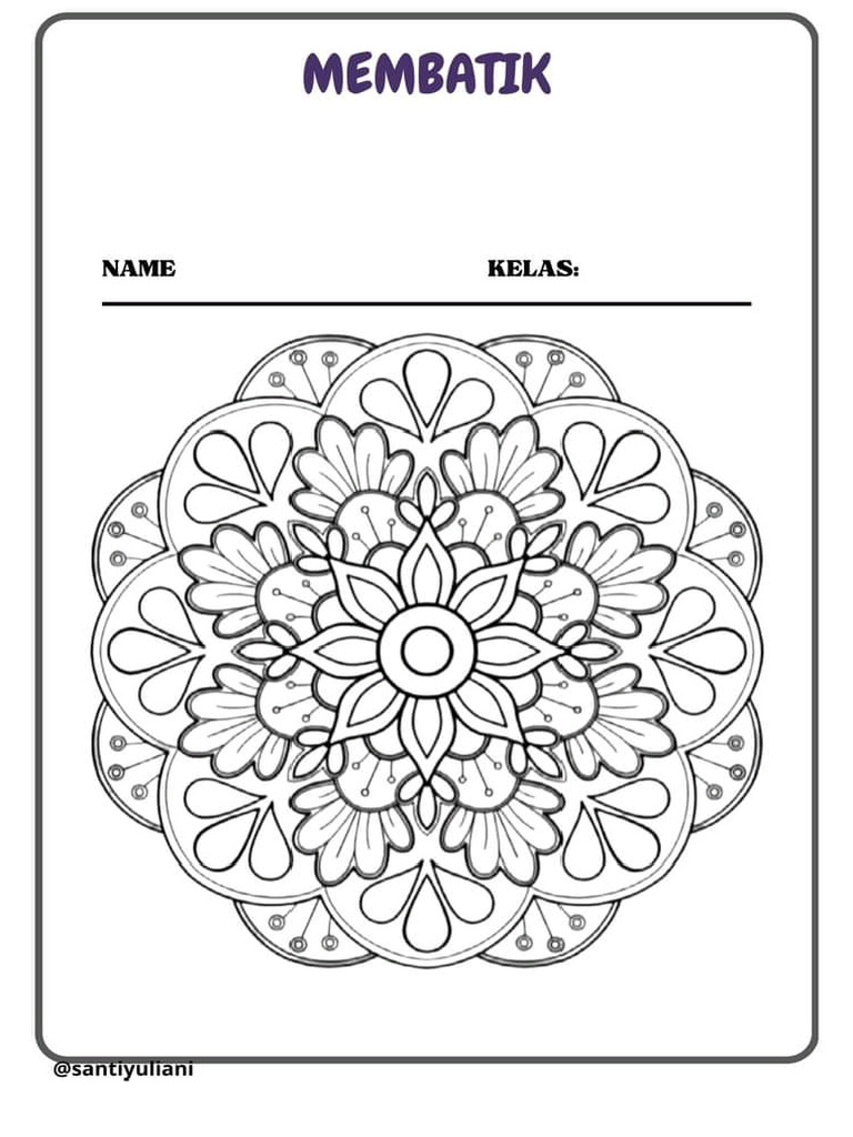 Sketsa Kipas Batik | PDF