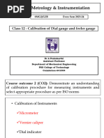 Dial Gauge Calibration Procedure | PDF | Calibration | Accuracy And ...
