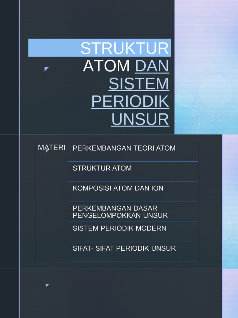 Bab 2 - Struktur Atom Dan Sistem Periodik Unsur REV SMK | PDF