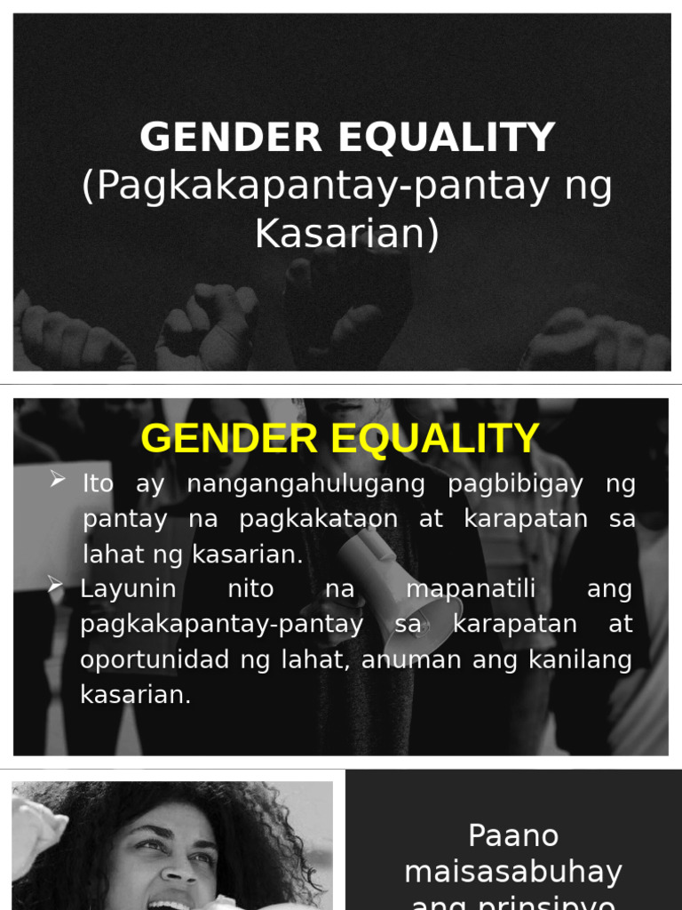 Q3 Gender Equality | PDF