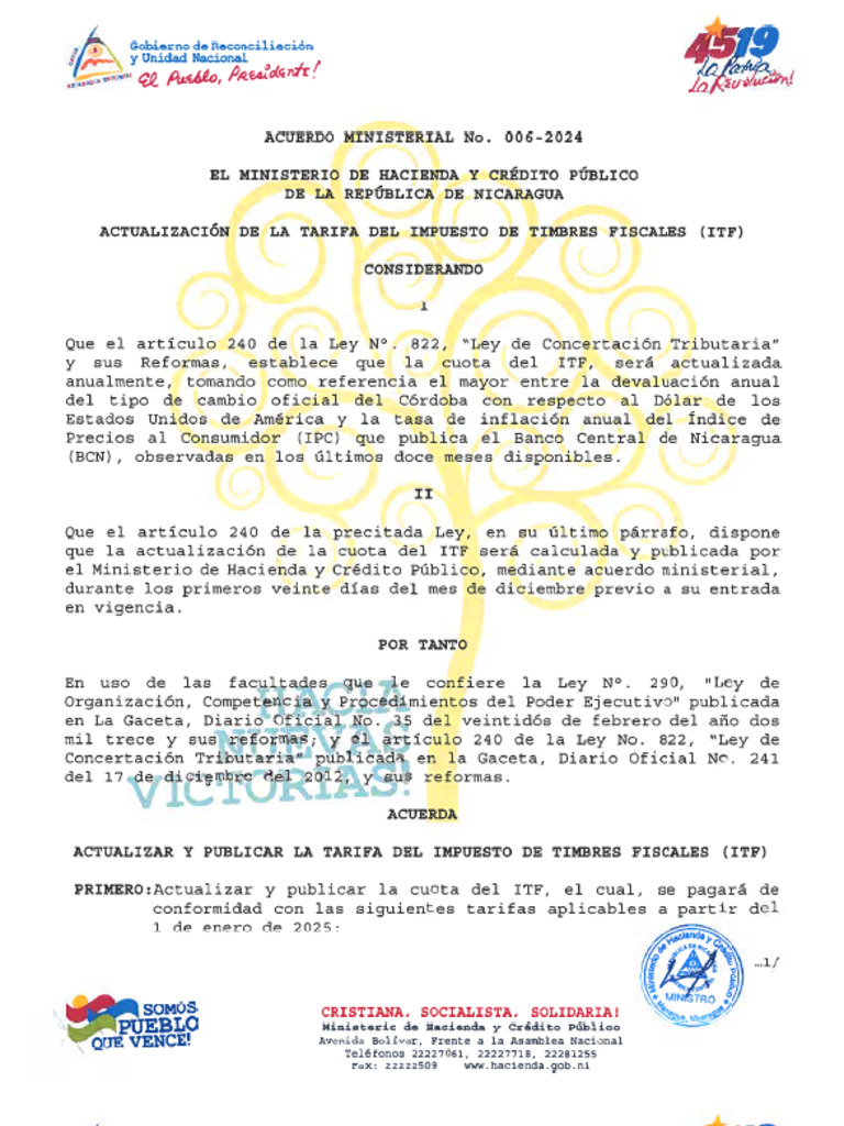 Acuerdo Ministerial No 006 2024 | PDF