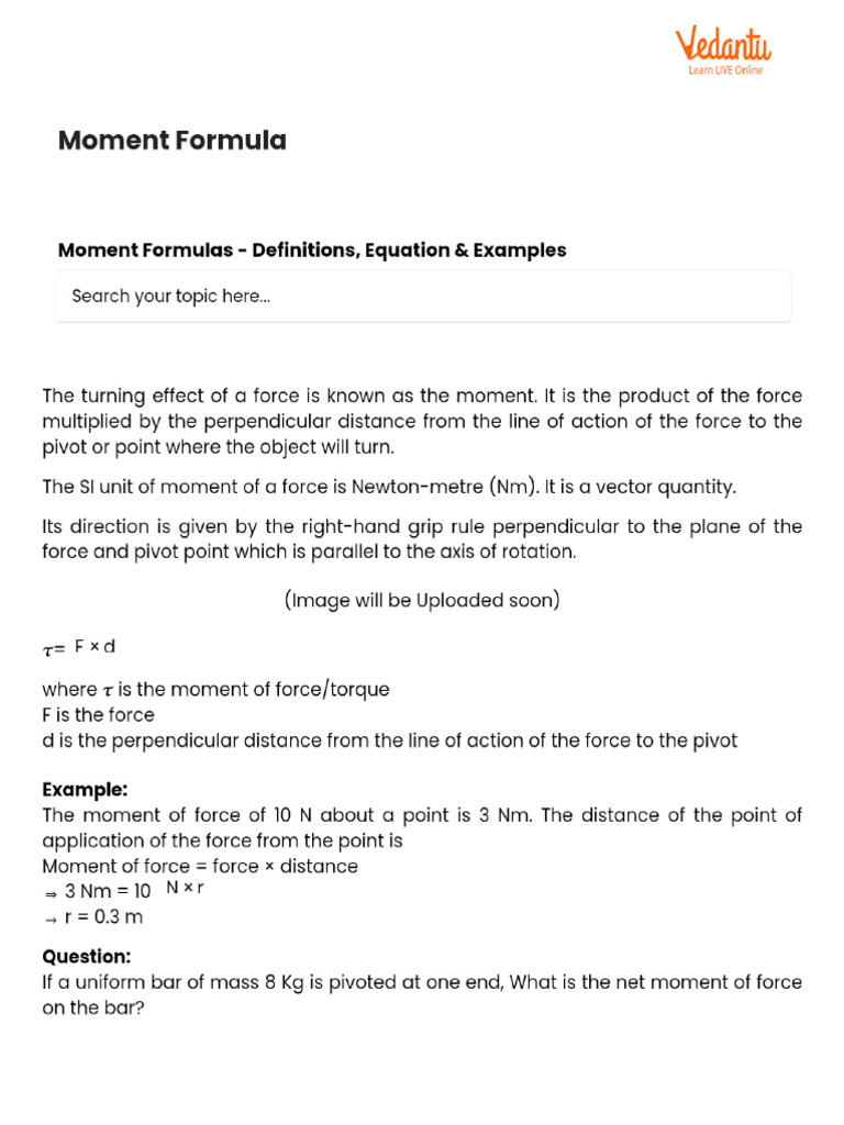 Moment Formula | PDF